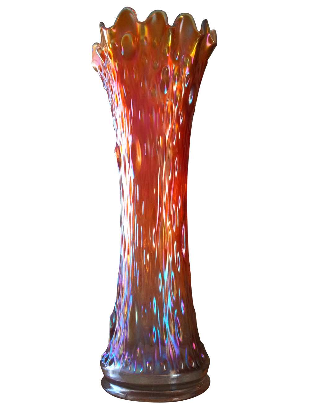 Carnival Glass Funeral Vase