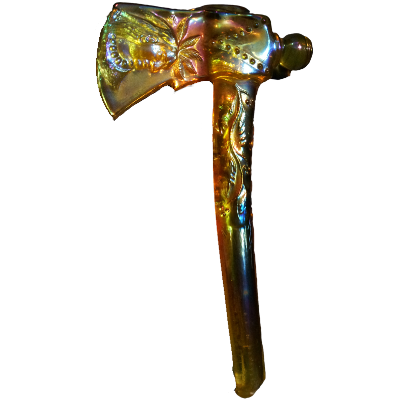 Cambridge Tomahawk in Vaseline ~Novelty~Toy~Souvenir~: Carnival Glass ...