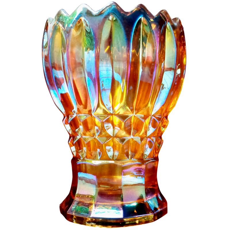 Joseph Inwald Czech Republic Princeton (Coronet) Marigold Squatty Vase ...