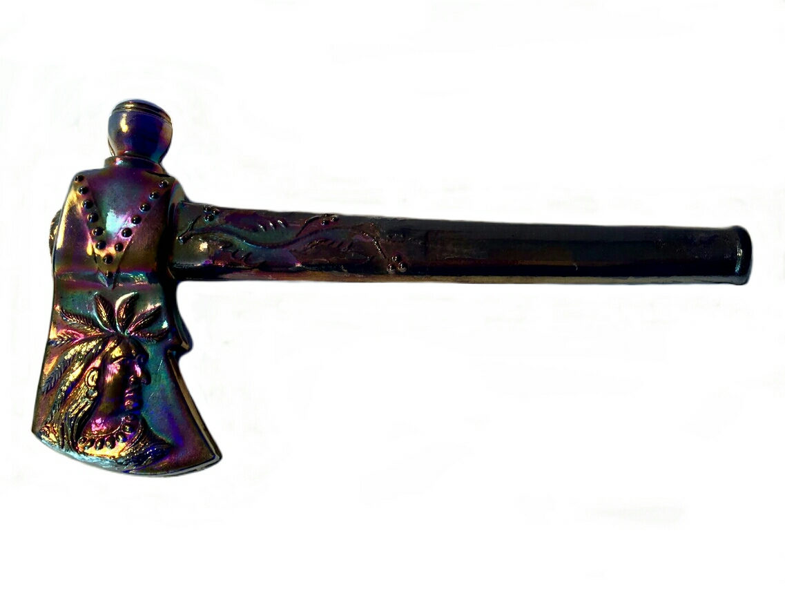 Cambridge Tomahawk in Blue ~Novelty~Toy~Souvenir~: Carnival Glass Showcase