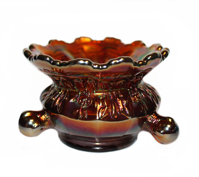 Fenton Butterfly & Berry Amethyst Berry Bowl Whimsey Spittoon or ...