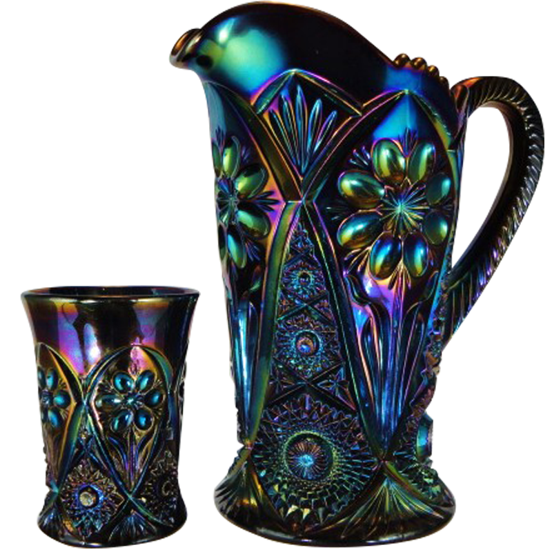 Imperial Four Seventy Four Purple Water Pitcher & Tumbler: Carnival ...
