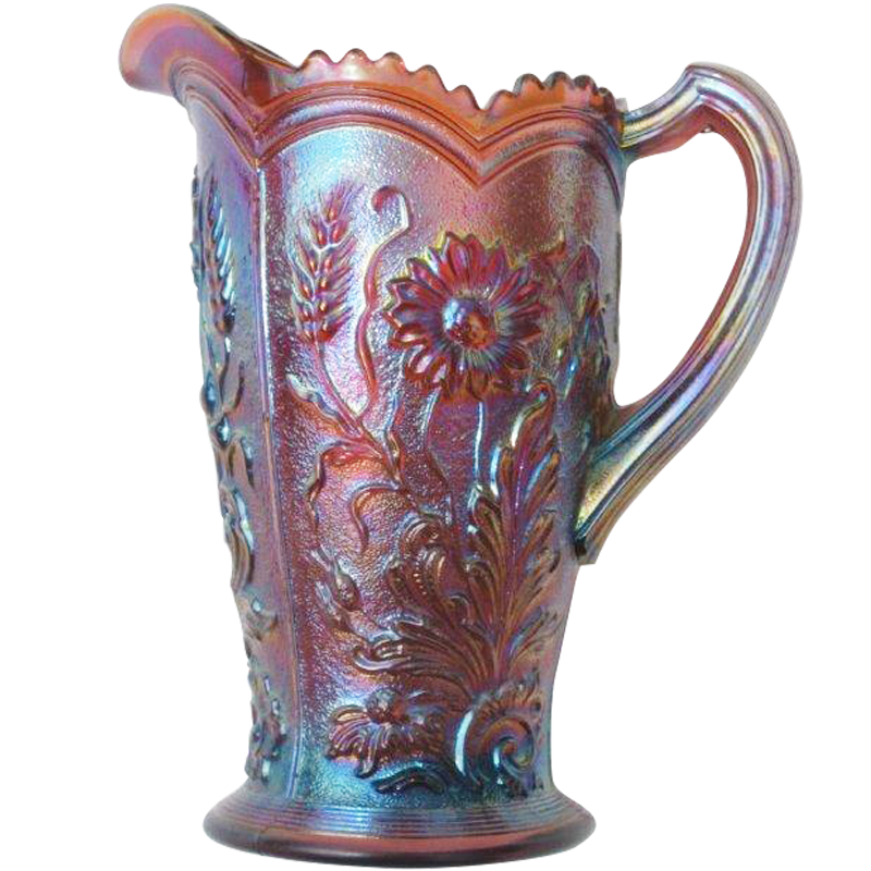 Imperial Fieldflower Lavender Pitcher: Carnival Glass Showcase
