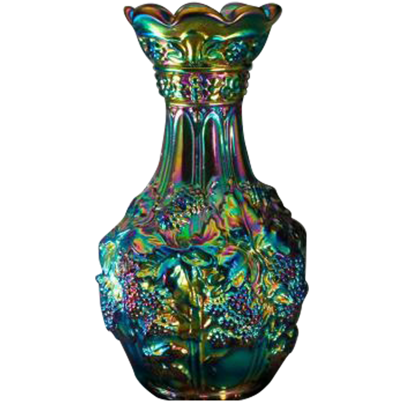 Imperial Loganberry Purple Vase: Carnival Glass Showcase