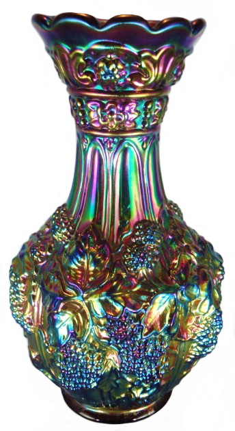 Imperial Loganberry Purple Vase: Carnival Glass Showcase